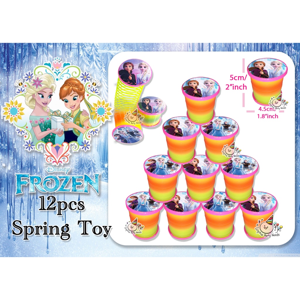 12pc Spring Toy Giveaway Gifts Frozen Anna Elsa Design | Shopee Philippines
