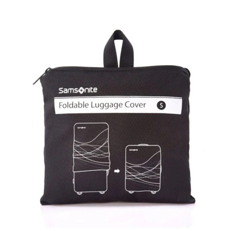 SAMSONITE SMALL, MEDIUM, MEDIUM+, LARGE FOLDABLE LUGGAGE COVER BLACK ...