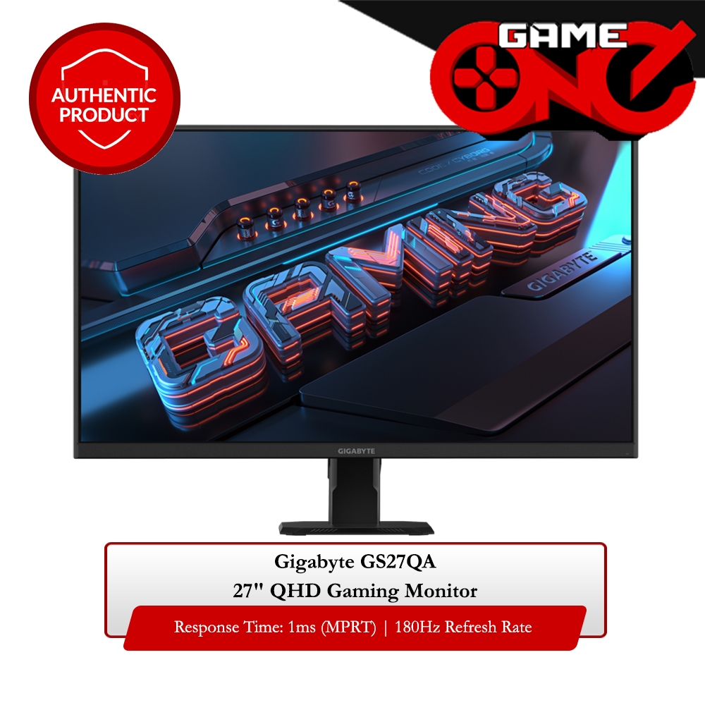 Gigabyte GS27QA-AP 27" SS IPS 2560 x 1440 (QHD) Gaming Monitor [180Hz ...