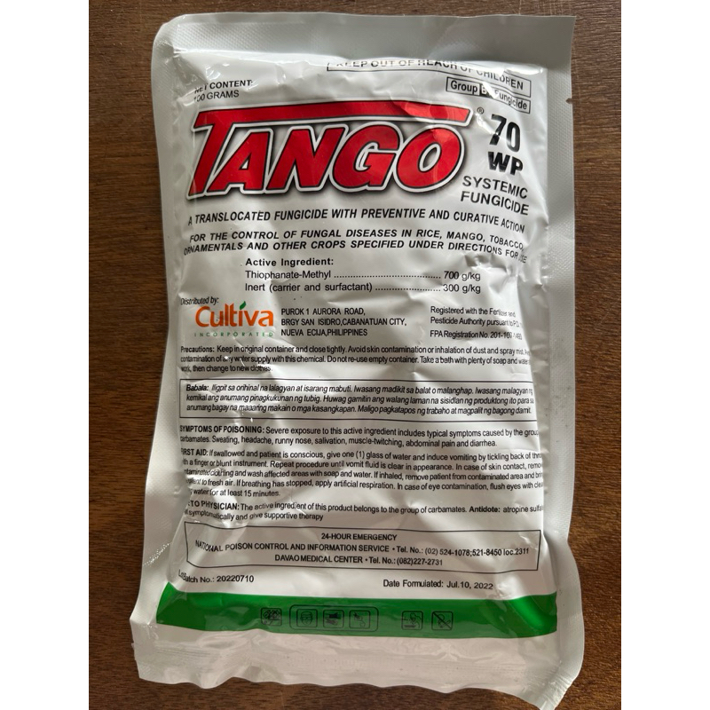Tango 70WP Systemic Fungicide 1 Sachet | Shopee Philippines