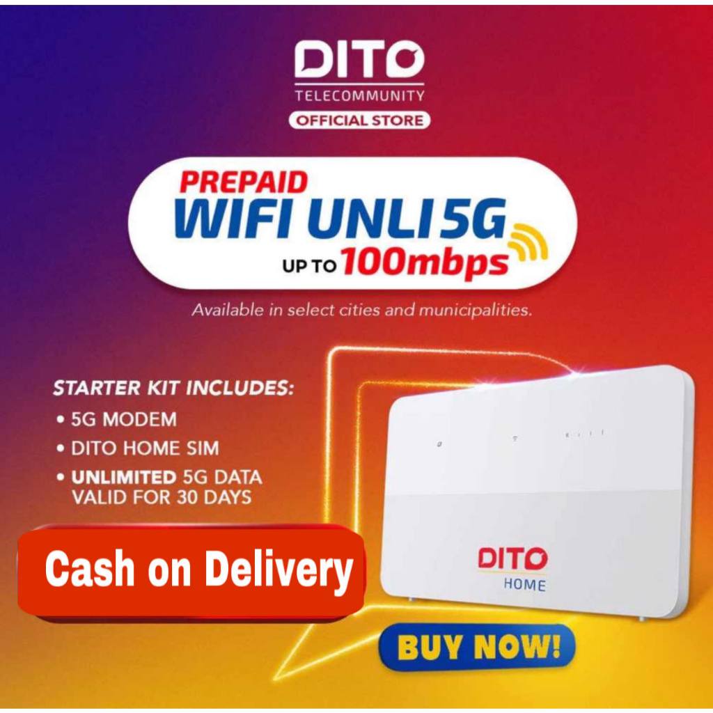 5G DITO HOME PREPAID WIFI H151-370 UNLIMITED 5G | Shopee Philippines