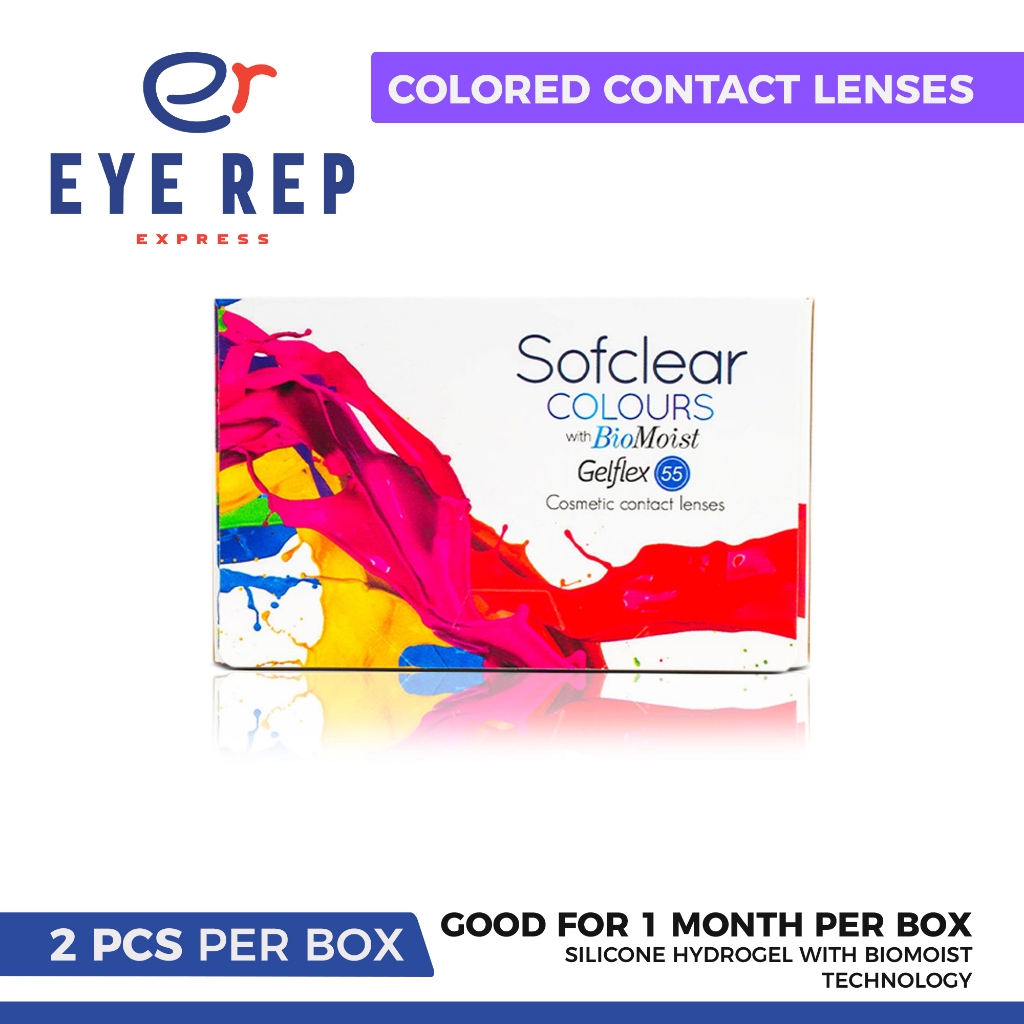 Sofclear Colors Monthly Contact Lenses Disposable (2pcs/box) | EYE REP Express | Shopee Philippines