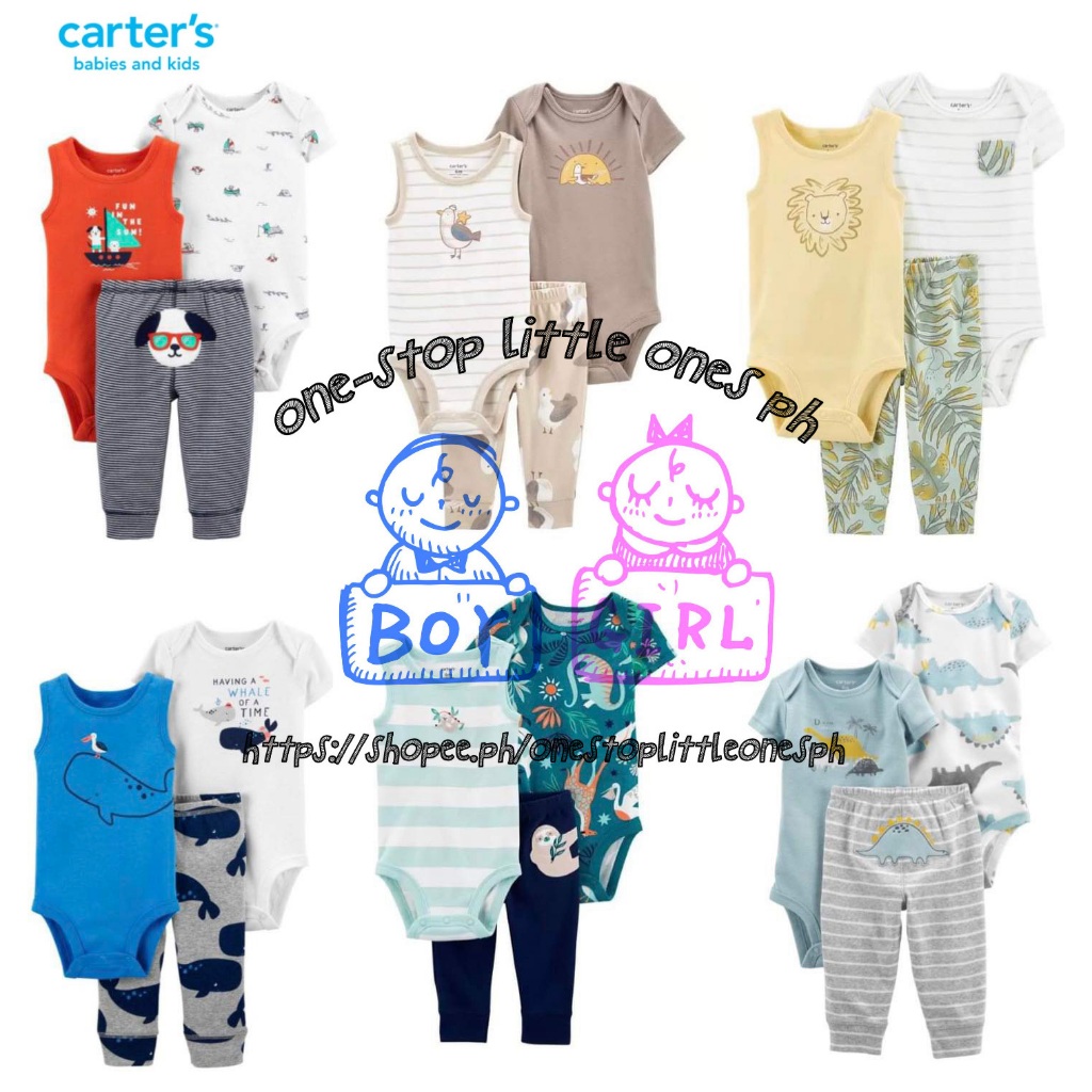 3-Piece Little Character Pants Set for baby boys | Shopee Philippines
