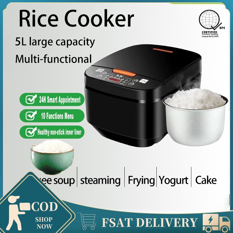 Rice cooker Large Capacity 5L Home Multifunctional Electric Rice Cooker ...