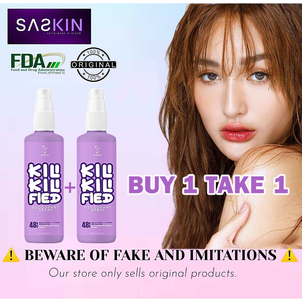 SASKIN KILI KILI FIED KILIKILIFIED WHITENING DEODORANT SPRAY 60ML KILI ...