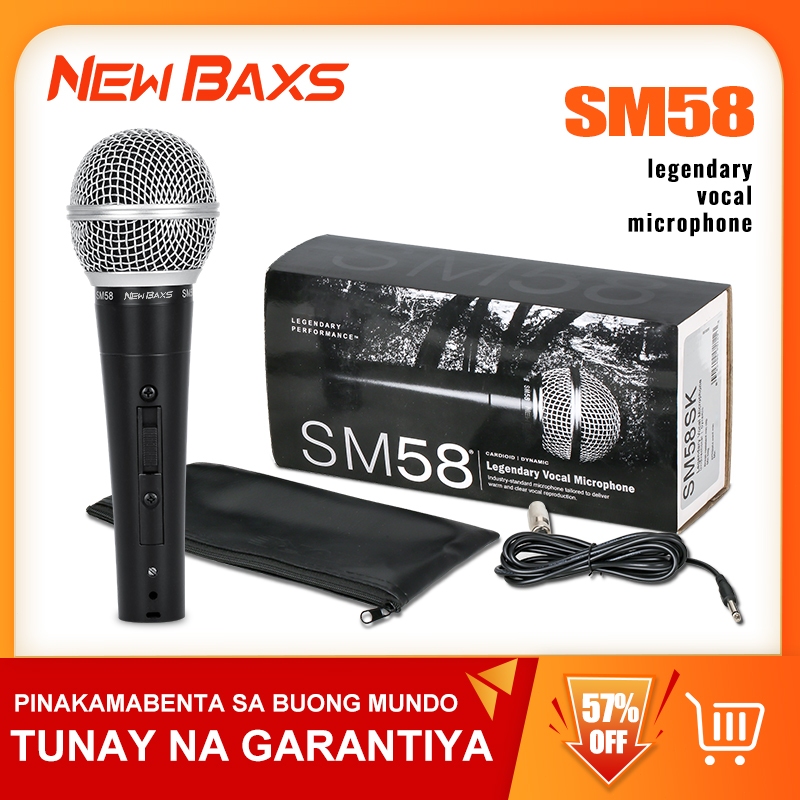 NEW BAXS vocal SM58 dynamic all-metal microphone for church outdoor ...