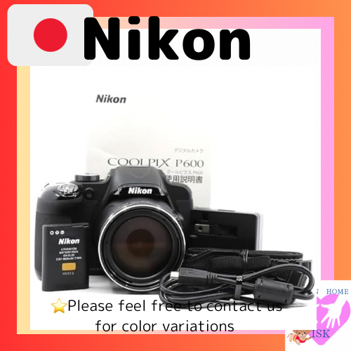 Nikon Digital Camera P600 Optical 60x 16 Million Pixels Black P600BK ...