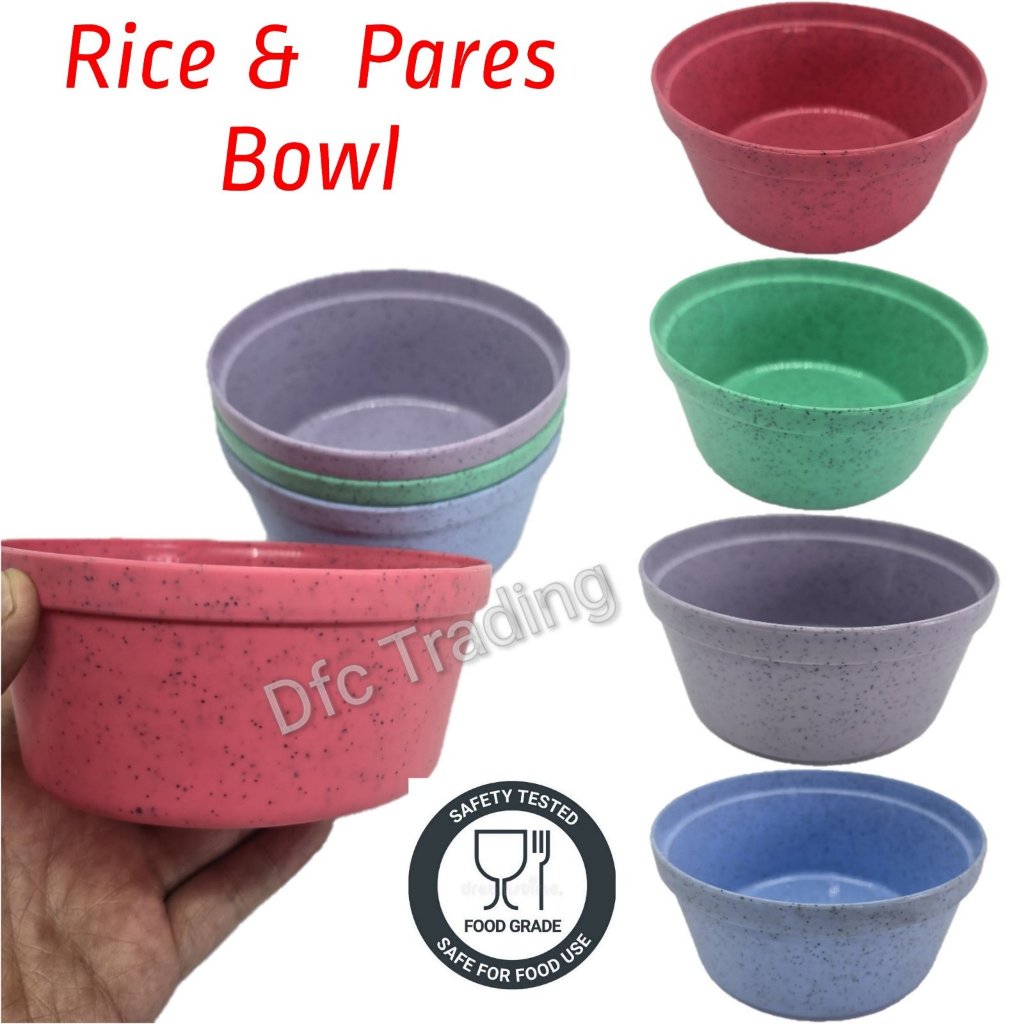 10 PCS NEW DESIGN PARES / RICE DURABLE PLASTI FOOD GRADE BOWL ...