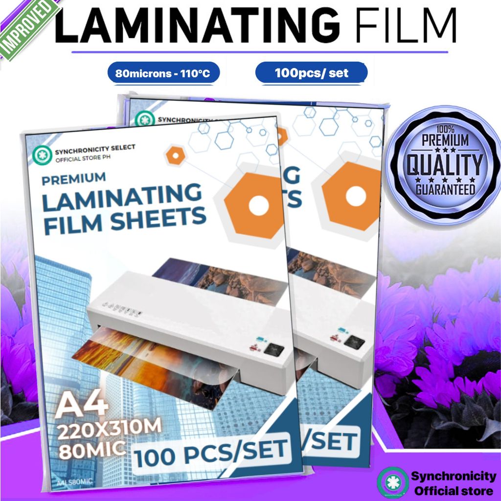 A4 Hot Process Laminating Film Size (80micron) 100pcs / pack | Special ...