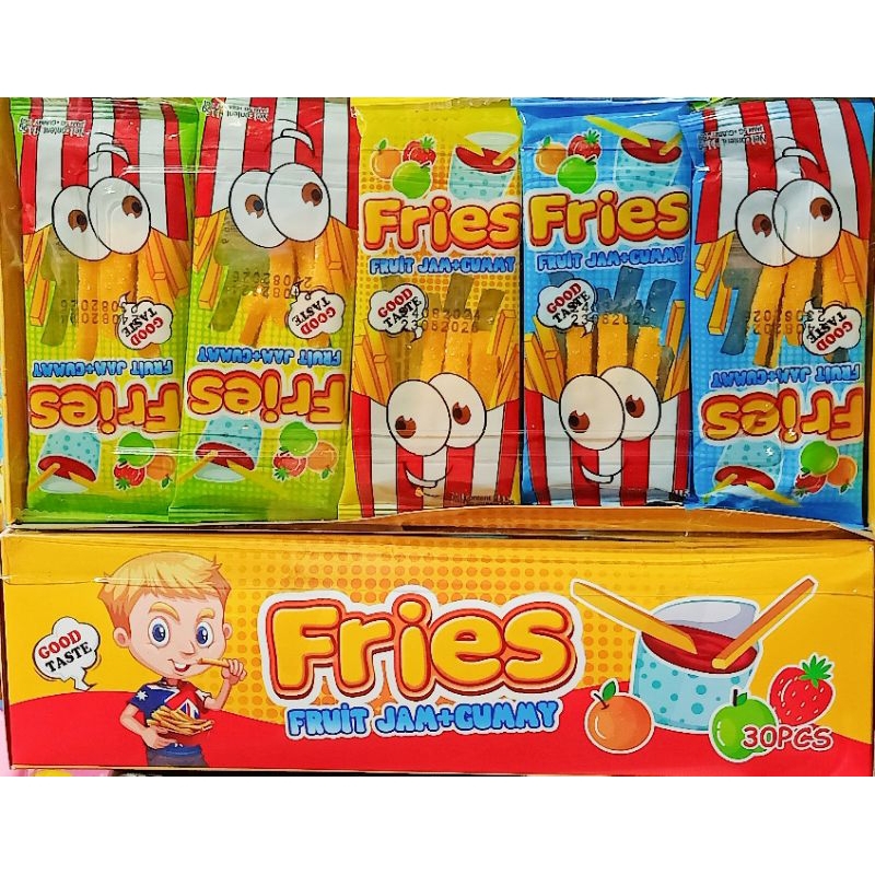 FRIES FRUIT JAM GUMMY | 30 PIECES | Shopee Philippines