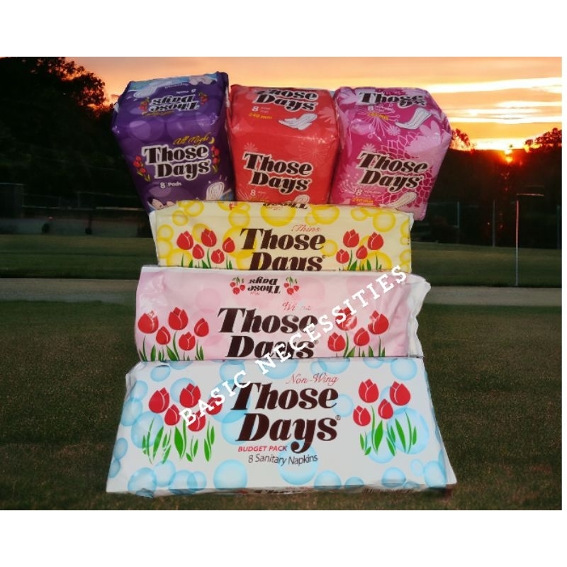THOSE DAYS SANITARY NAPKINS BUDGET PACK 8 PADS | Shopee Philippines