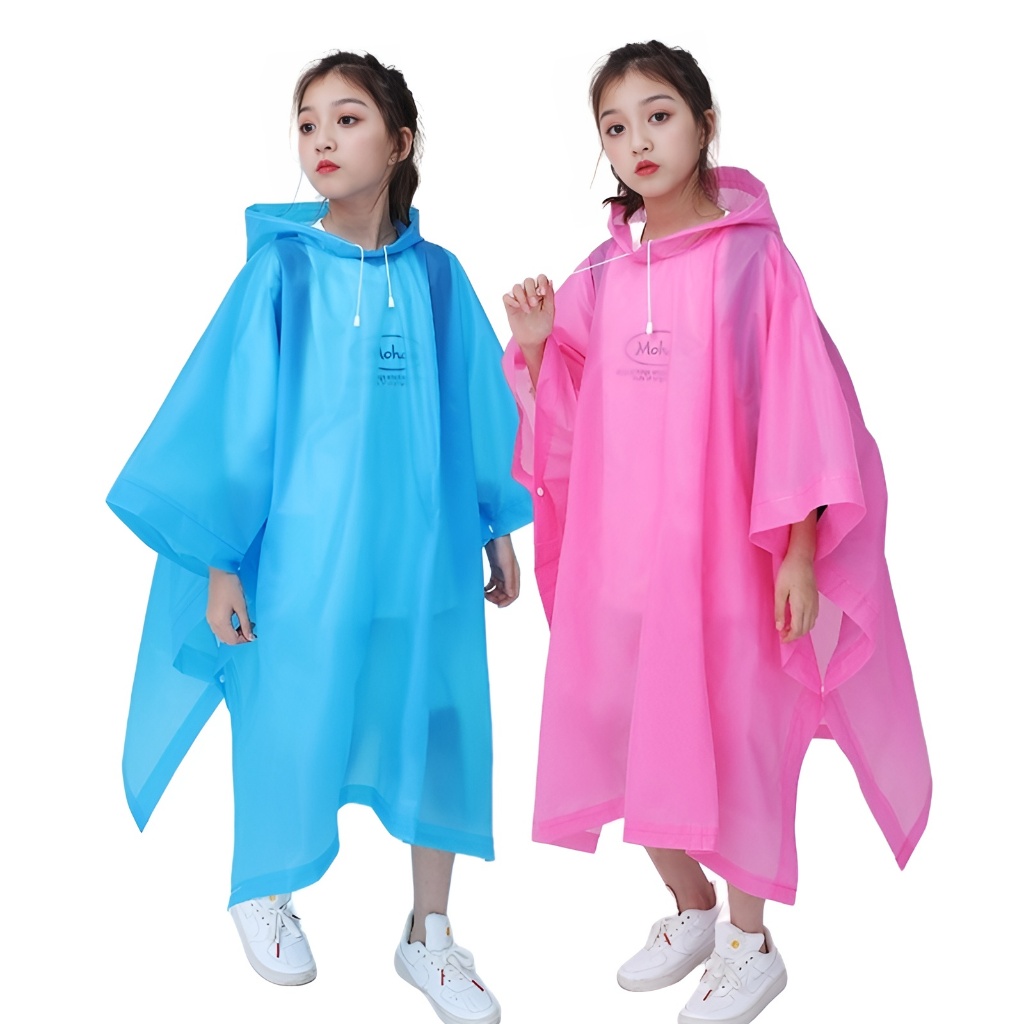 Raincoat Kid's Raincoat EVA Student Raincoat Backpack One-Piece ...