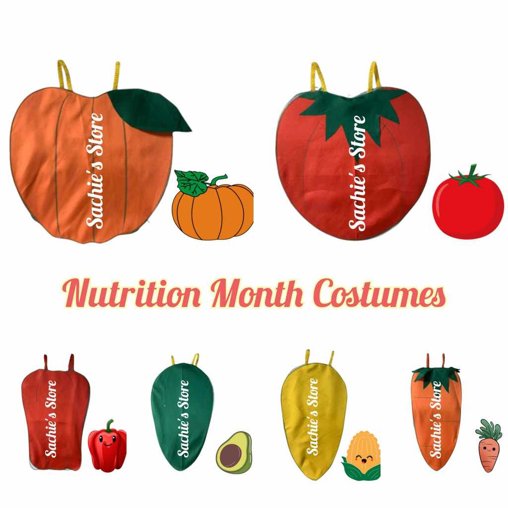 Nutrition Month Costumes for Kids - Unisex Veggies/Fruits Costumes | Shopee Philippines