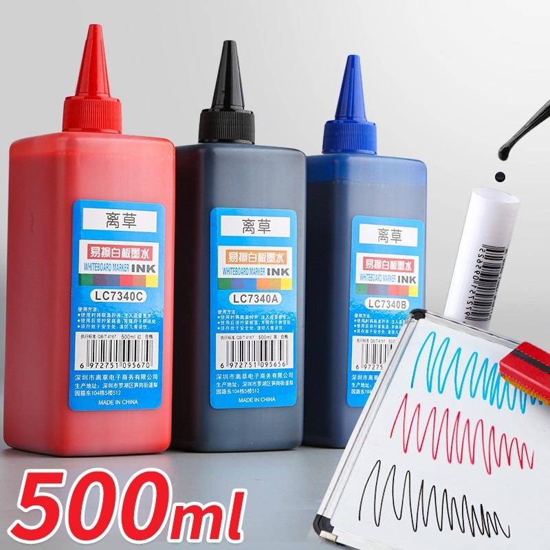500ml Whiteboard Pen Refill Liquid Refill Ink Large Capacity Graffiti ...