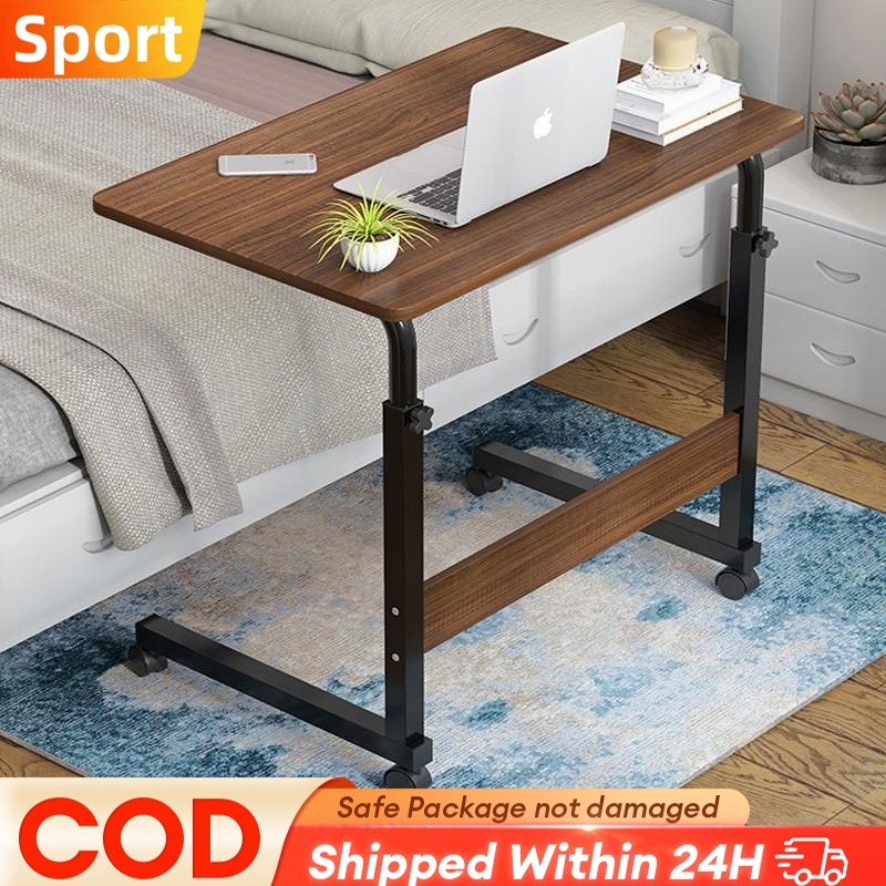⭐Ready Stock⭐Bedside Table Adjustable Table Side Table with Wheels ...