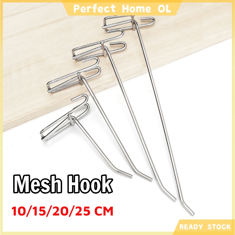 1PCS Plating Heavy Duty Screen Hook For Grid Wall Wire Mesh Hanging ...