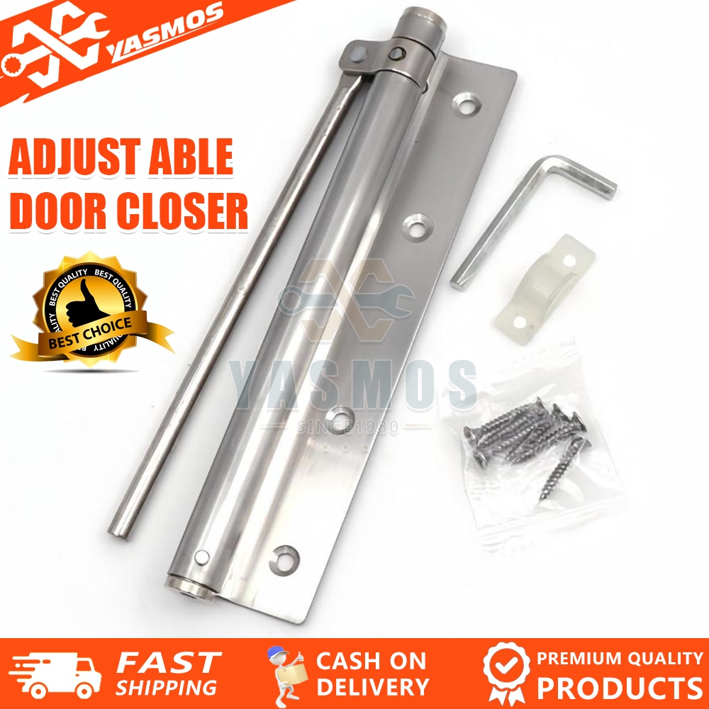 Yasmos Stainless Steel Automatic Door Closer, Mute Spring Door Opener ...