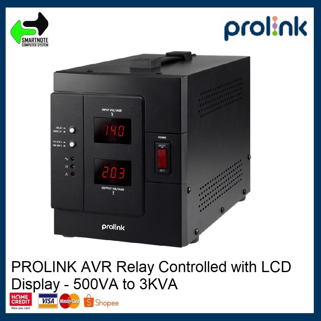 PROLINK AVR Relay Controlled with LCD Display - 500VA to 3KVA | Shopee ...