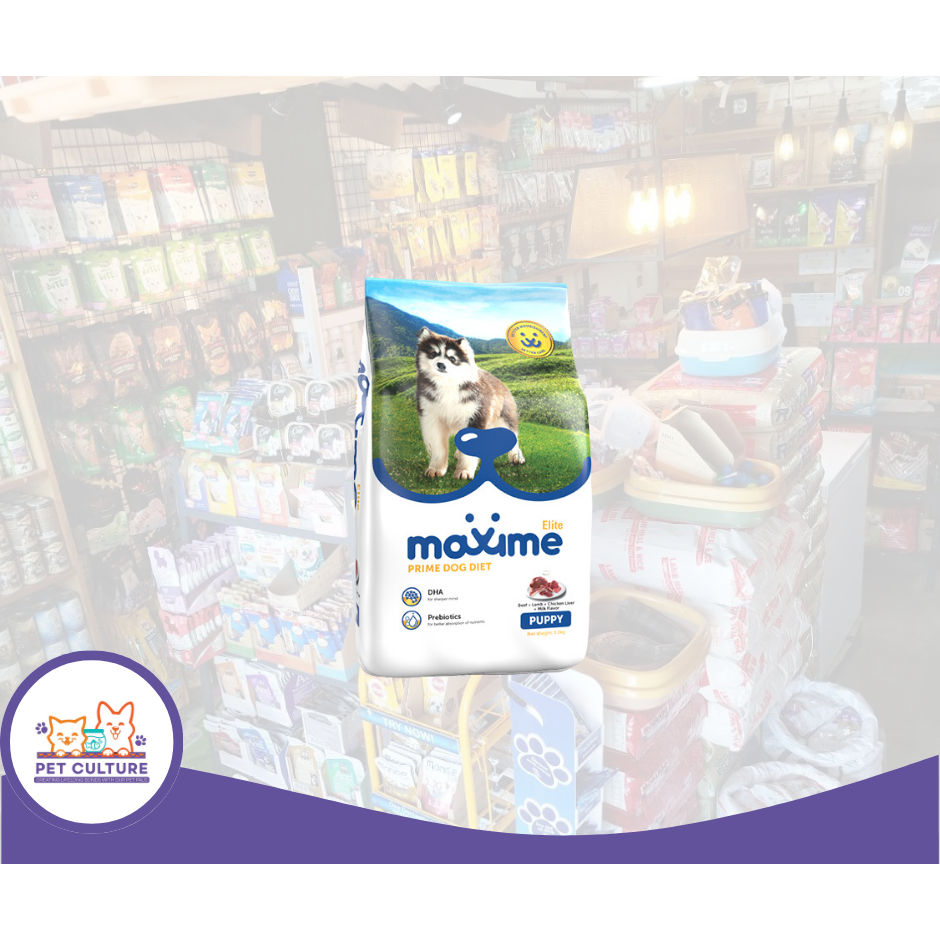 Maxime Elite Dry Dog Food Puppy Beef, Lamb, Chicken Liver & Milk Flavor ...