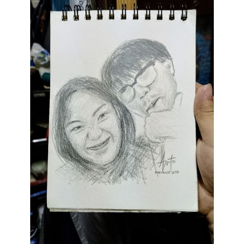 DRAWING SKETCH PORTRAIT ART A5 size | Shopee Philippines