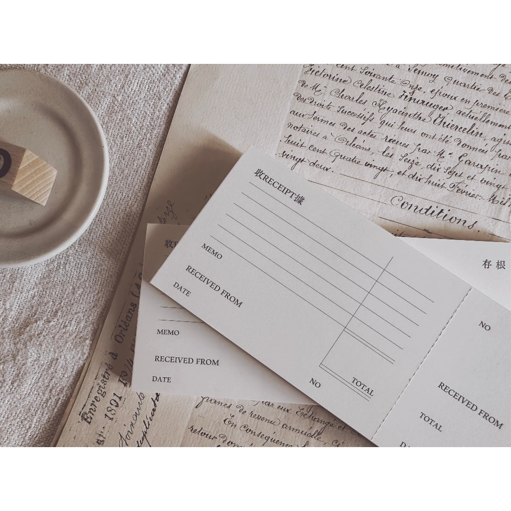 M Studio by Penny Fei - Perforated Horizontal Receipt Memo Pad with ...