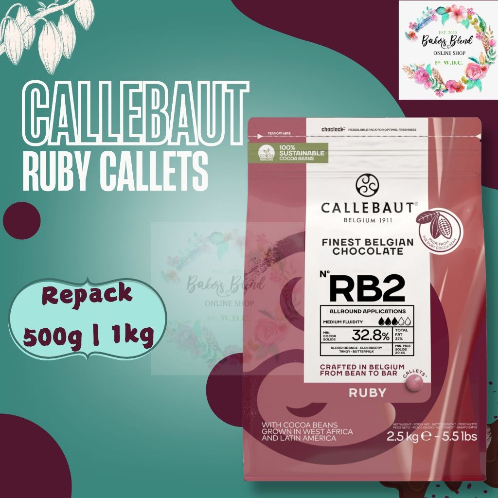 Callebaut Ruby Chocolate Callets (500g | 1kg) | Shopee Philippines