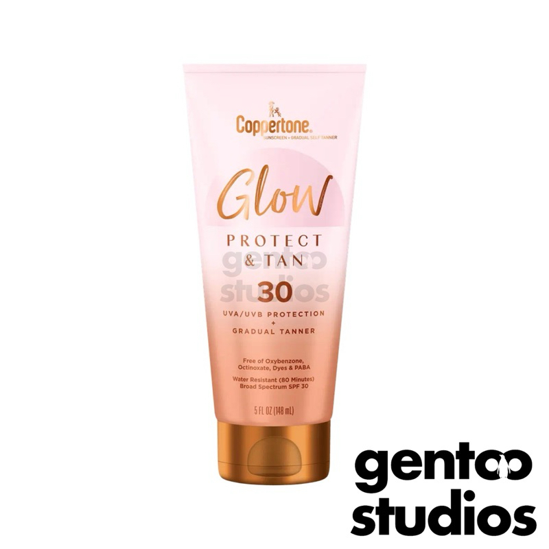 Coppertone Glow Protect & Tan SPF 30 Sunscreen Lotion + Gradual Self ...