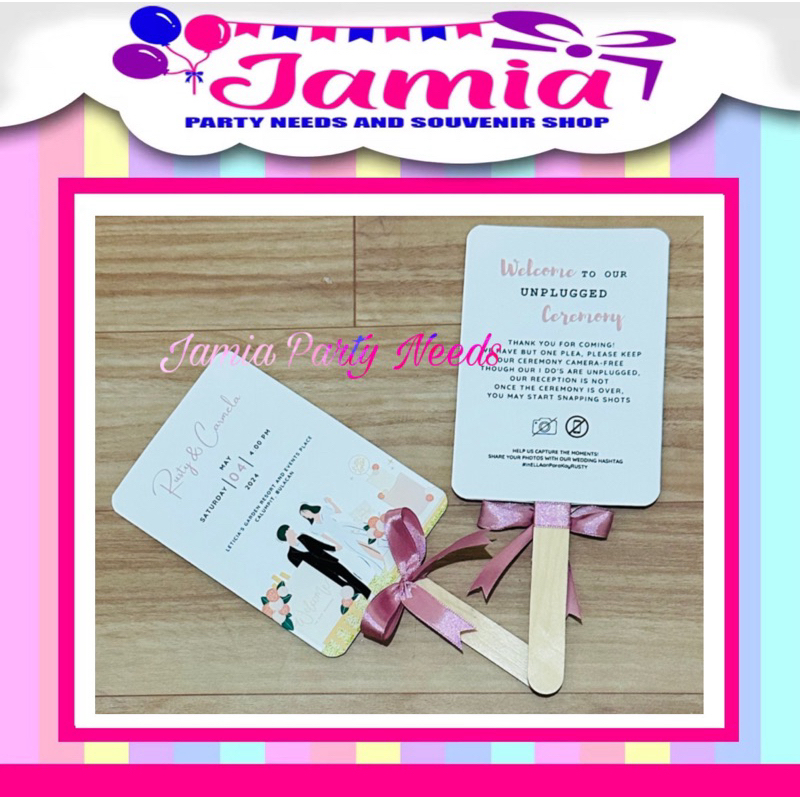 Customize Wedding Fan | Party Fan | Custom fan for any Event | Hand Fan ...