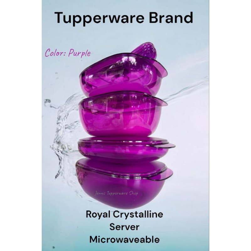 Tupperware Purple Crystalline Collection Server Microwaveable Safe ...
