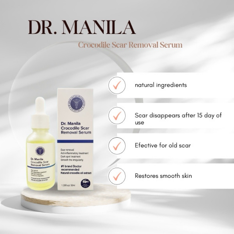 DR. MANILA CROCODILE SCAR REMOVER SERUM AUTHENTIC | Shopee Philippines