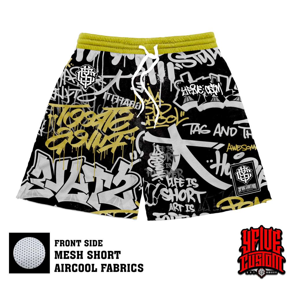 YFIVE AIRCOOL MESH SHORT W/ 2 SIDE POCKETS FULL SUBLIMATION Menswear ...