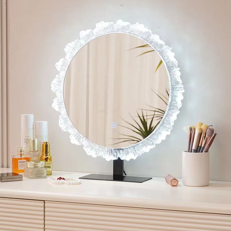 Smart touch LED cosmetic mirror can adjust 3-color desktop dressing ...