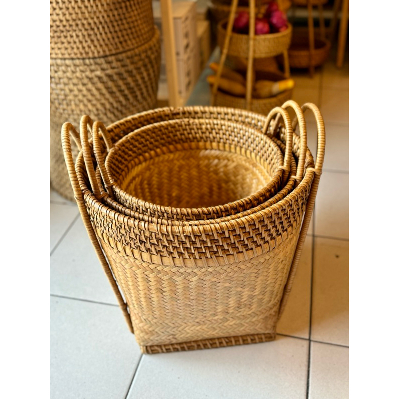 Handwoven bamboo | rattan |labtang multipurpose basket | Shopee Philippines