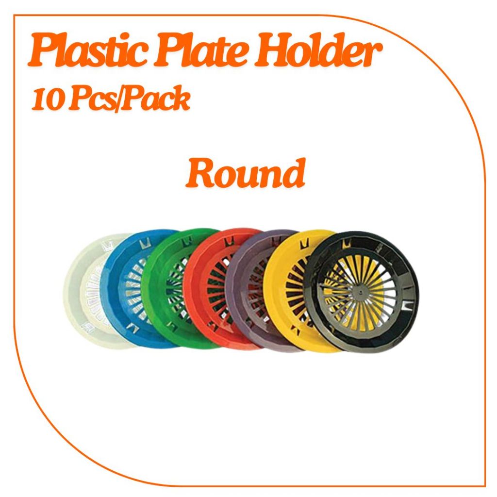 Round Plastic Paper Plate Holder (10 Pcs/ Pack) | Shopee Philippines