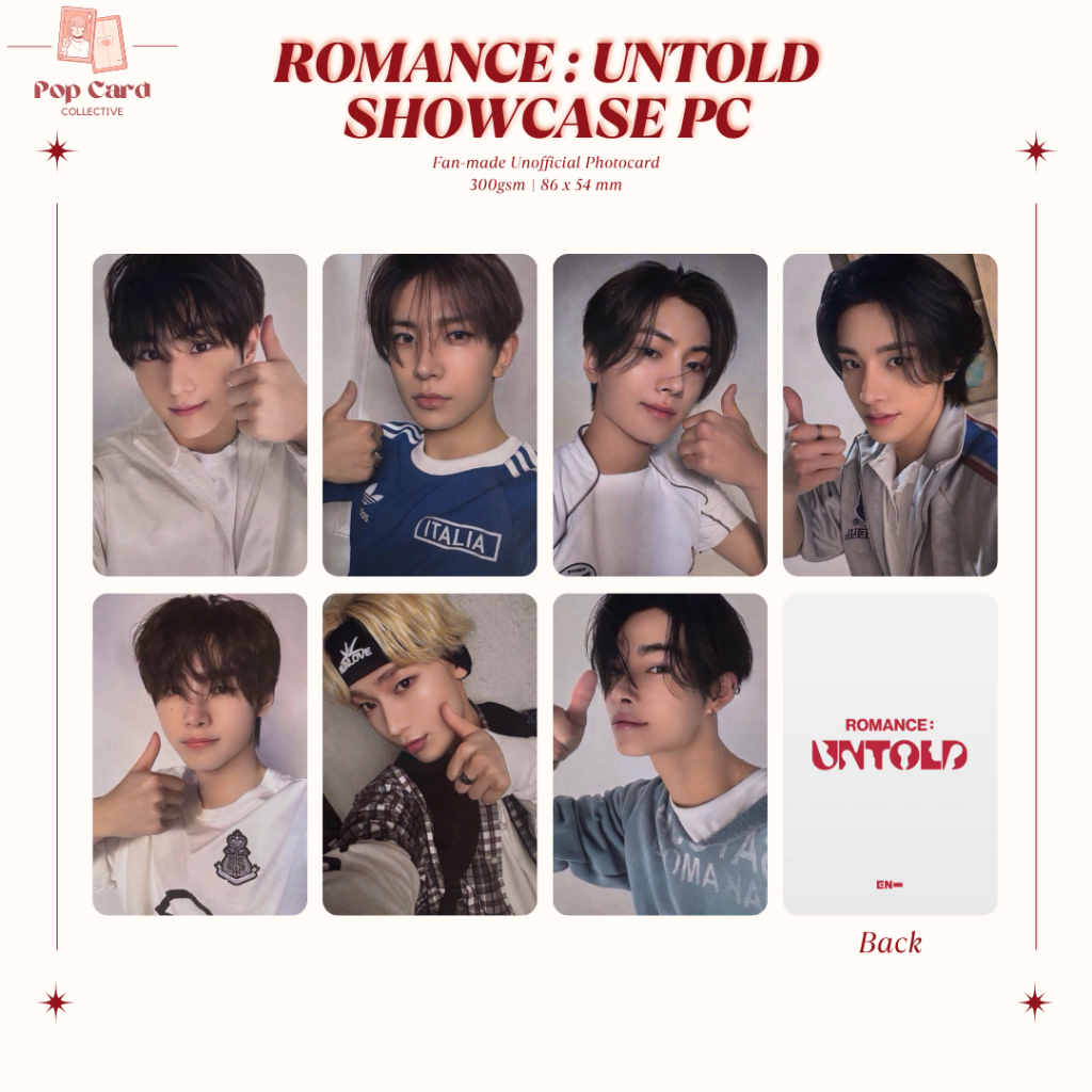 [ENHA] Romance : Untold Showcase PC Fan-made Unofficial Photo Card Lomo ...