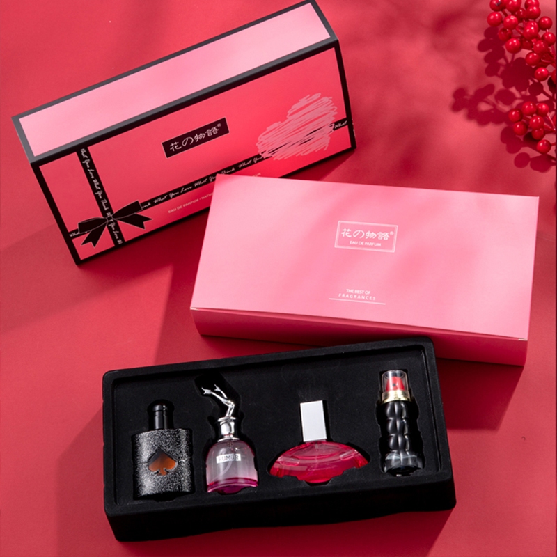 4 in 1 women's perfume gift box, four bottles of perfume set fresh ...