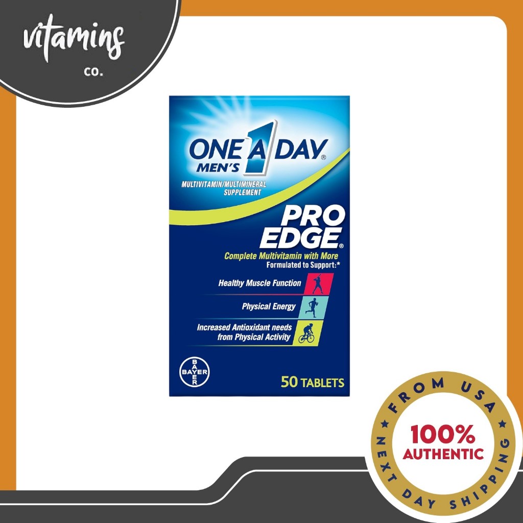 One A Day Men’s Pro Edge Multivitamin for Muscle Function & Physical ...