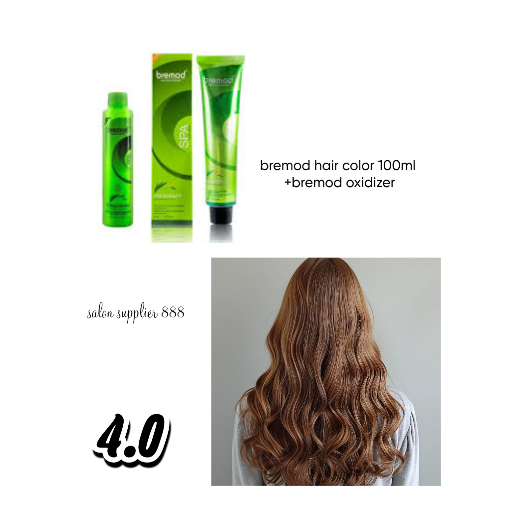 bremod hair color 100ml with small oxidizer (4.0) | Shopee Philippines