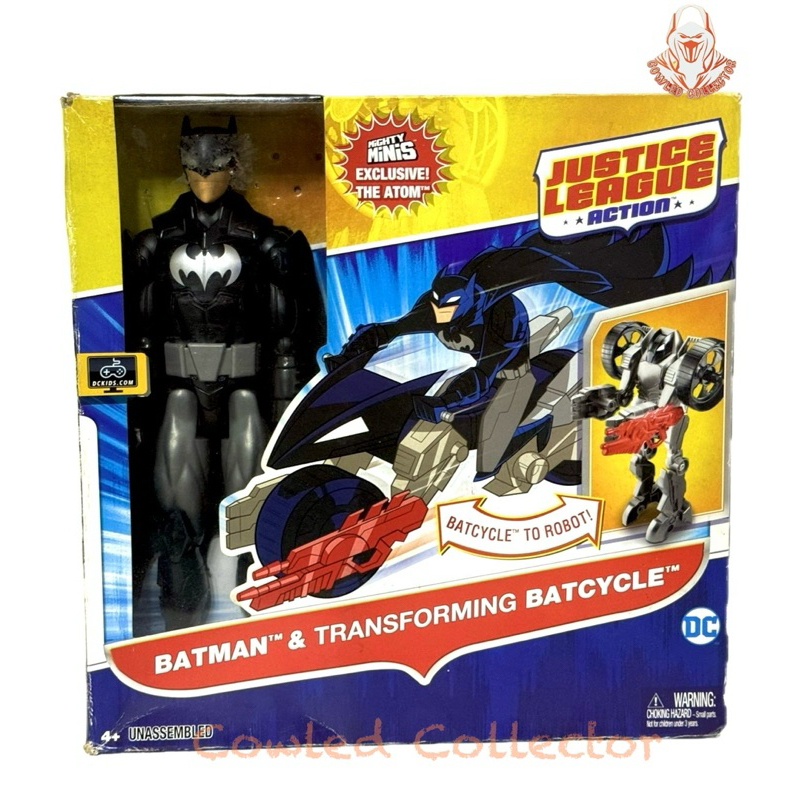 Justice League Action Batman and Transforming Batcycle with Exclusive ...