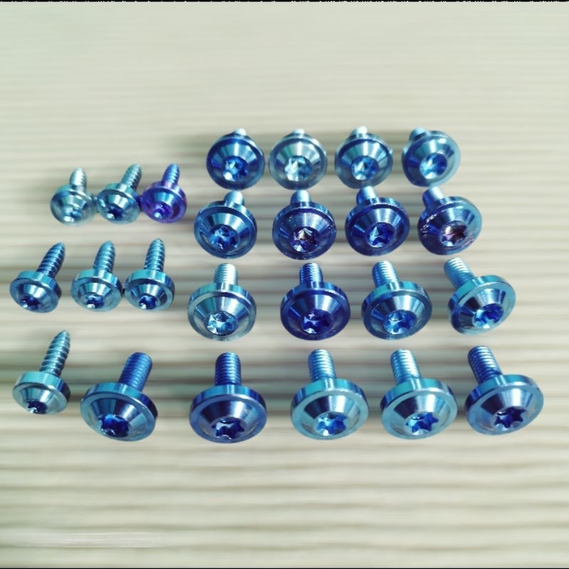 Titanium Gr5 Raider 150 Fi Body Bolts Set (24pcs) | Shopee Philippines