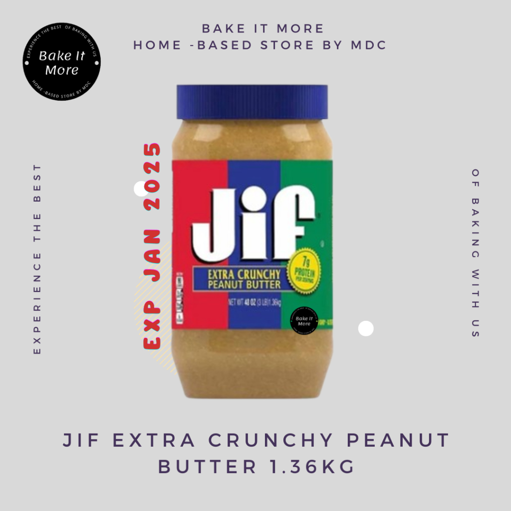 JIF Extra Crunchy Peanut Butter 1.36kg | Shopee Philippines