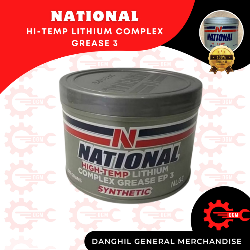 National Hi-Temp Lithium Complex Grease 3 (500grams & 2kilos) HIGH Temp (Blue colored) | Shopee ...