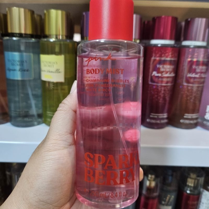 Victoria's Secret Pink SPARKLE BERRY Fragrance Mist 250ml | Shopee ...