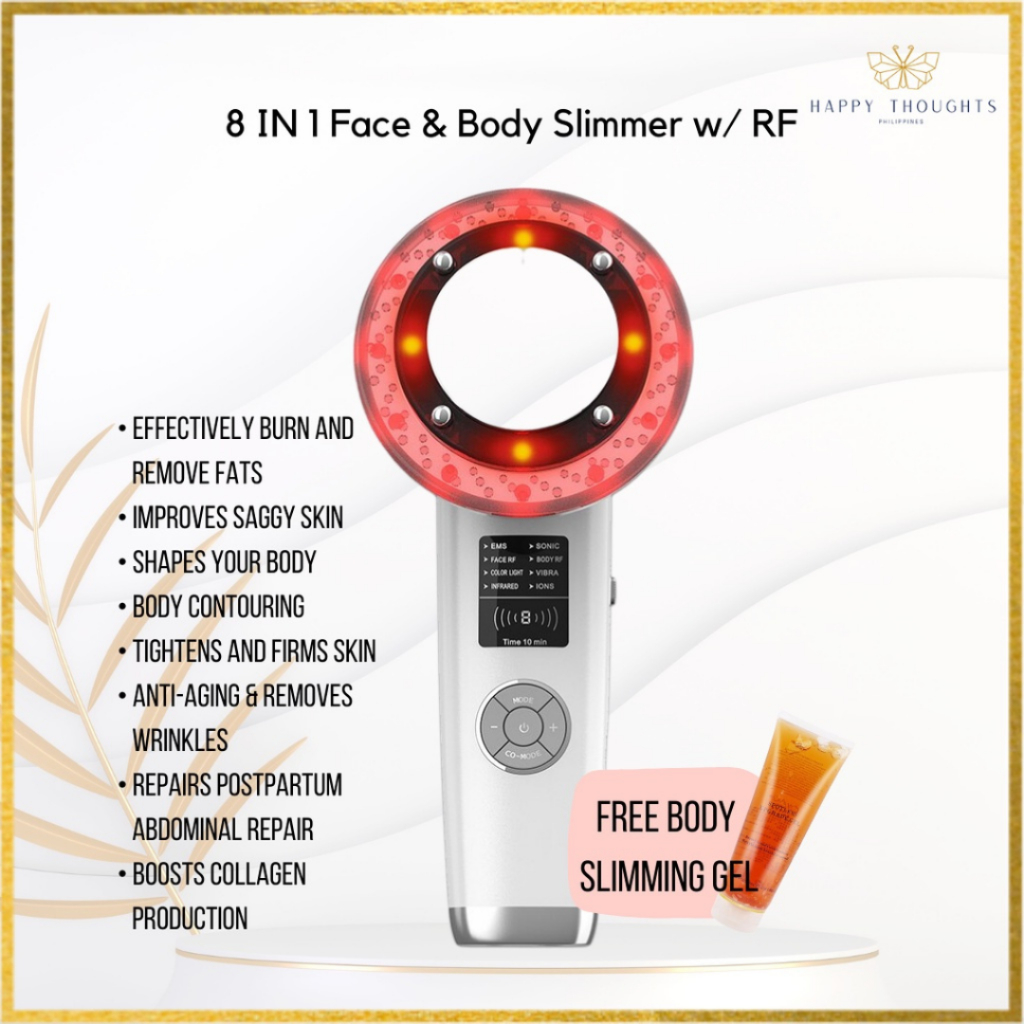 8 in 1 Face RF and Body Slimming Machine Ultrasonic Infrared Lipo ...