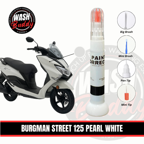 Burgman 125 Pearl White Color Touch Up (Paint Correct) | Shopee Philippines