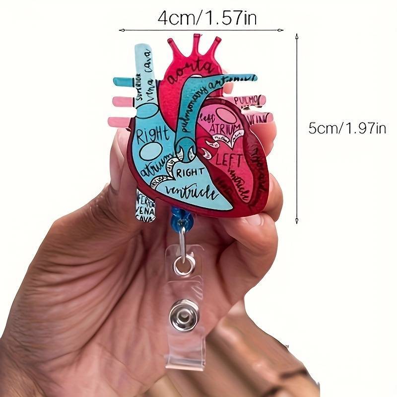 MINIHEART100 Cute Anatomical Heart Keychain, Car Keys House Keys ...