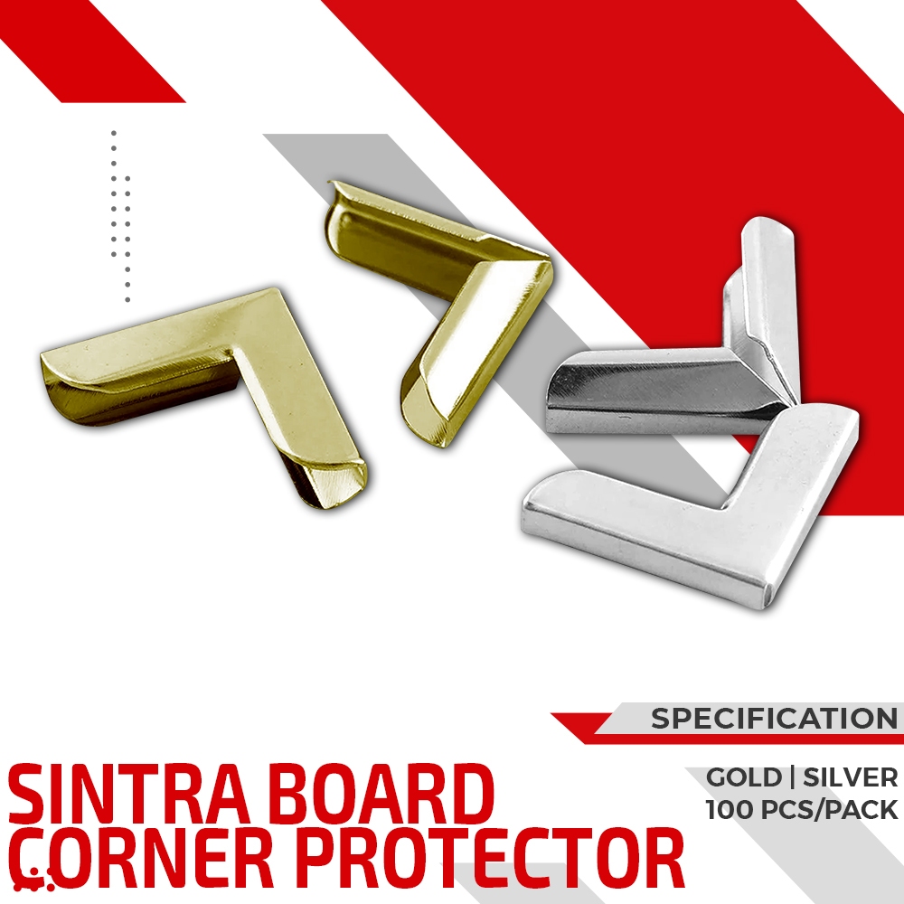 100pcs - Sintra Board Metal Corner Protector (Gold, Silver & Bronze ...