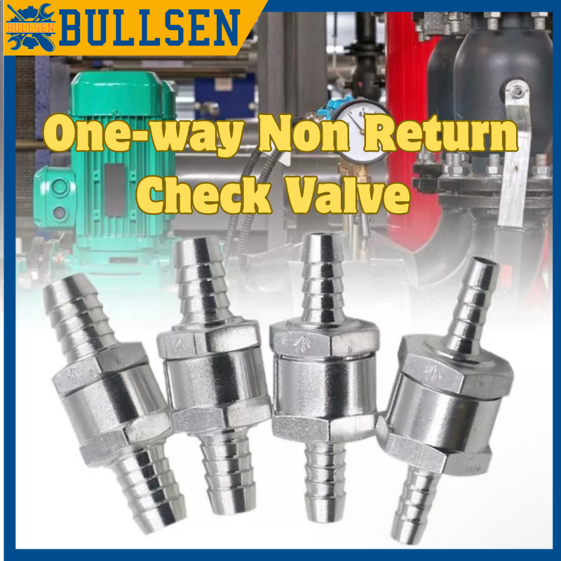 Fuel One Way Check Valve Aluminum 6/8/10mm Non Return Valve Petrol ...