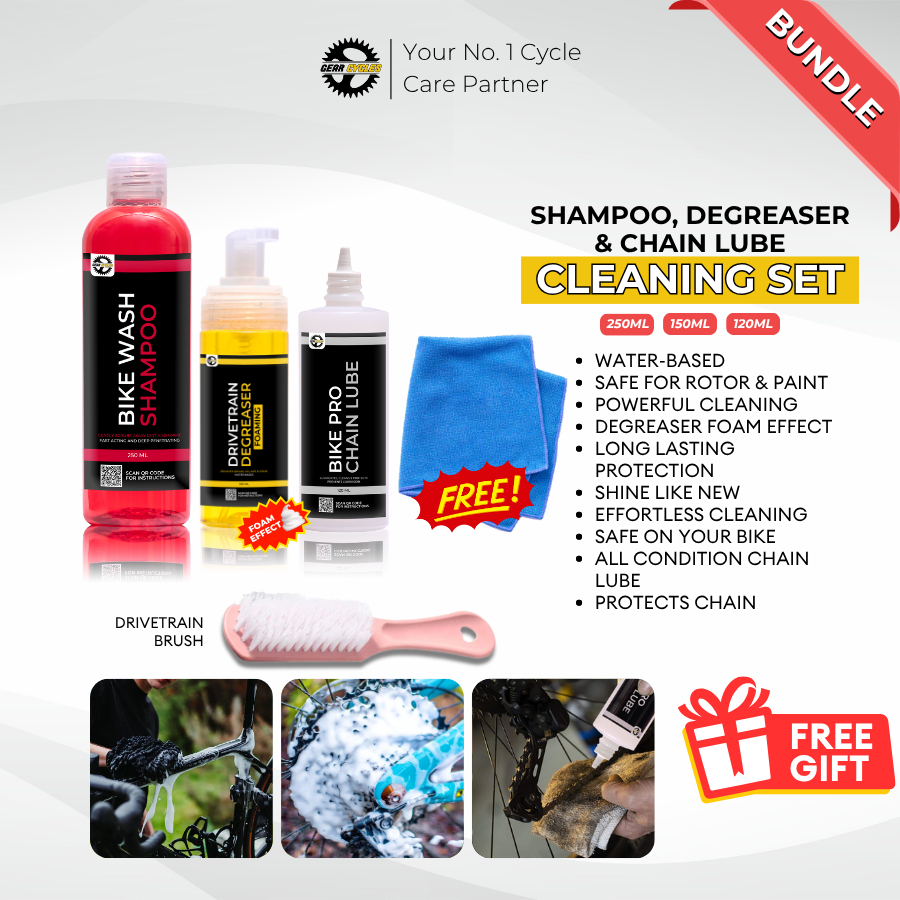(BUNDLE) Gear Cycles Drivetrain Degreaser Foaming Bike Wash Shampoo ...