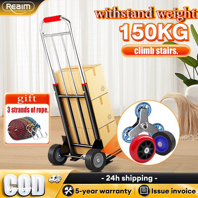 Push Cart Foldable Trolley Heavy Duty wagon Hand Truck Scalable food ...